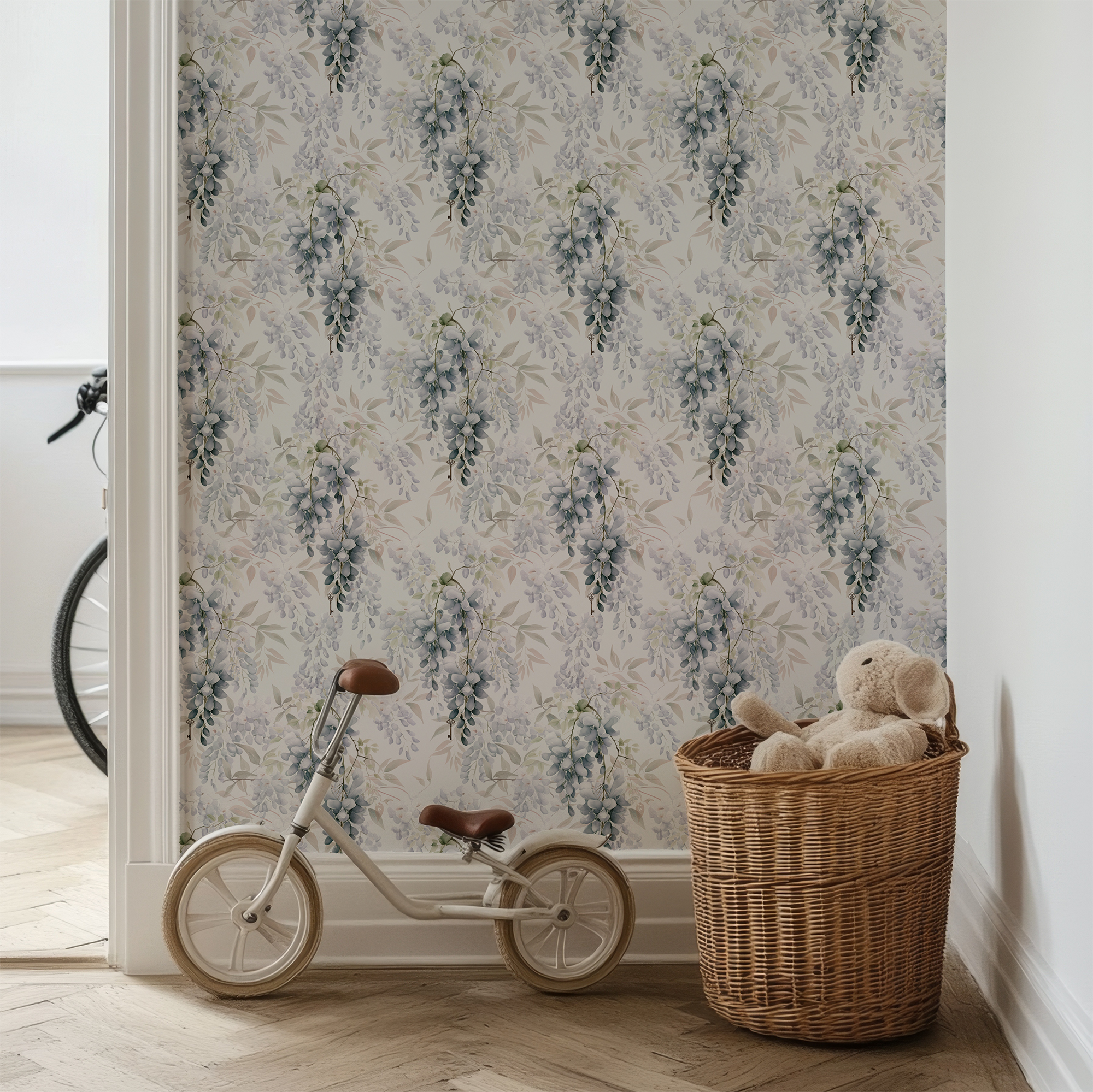 Juliet | Wisteria Garden Wallpaper Wallpaper by Claret & Key
